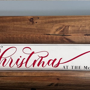 Personalized Christmas Sign Rustic Reversible Christmas Sign Christmas ...
