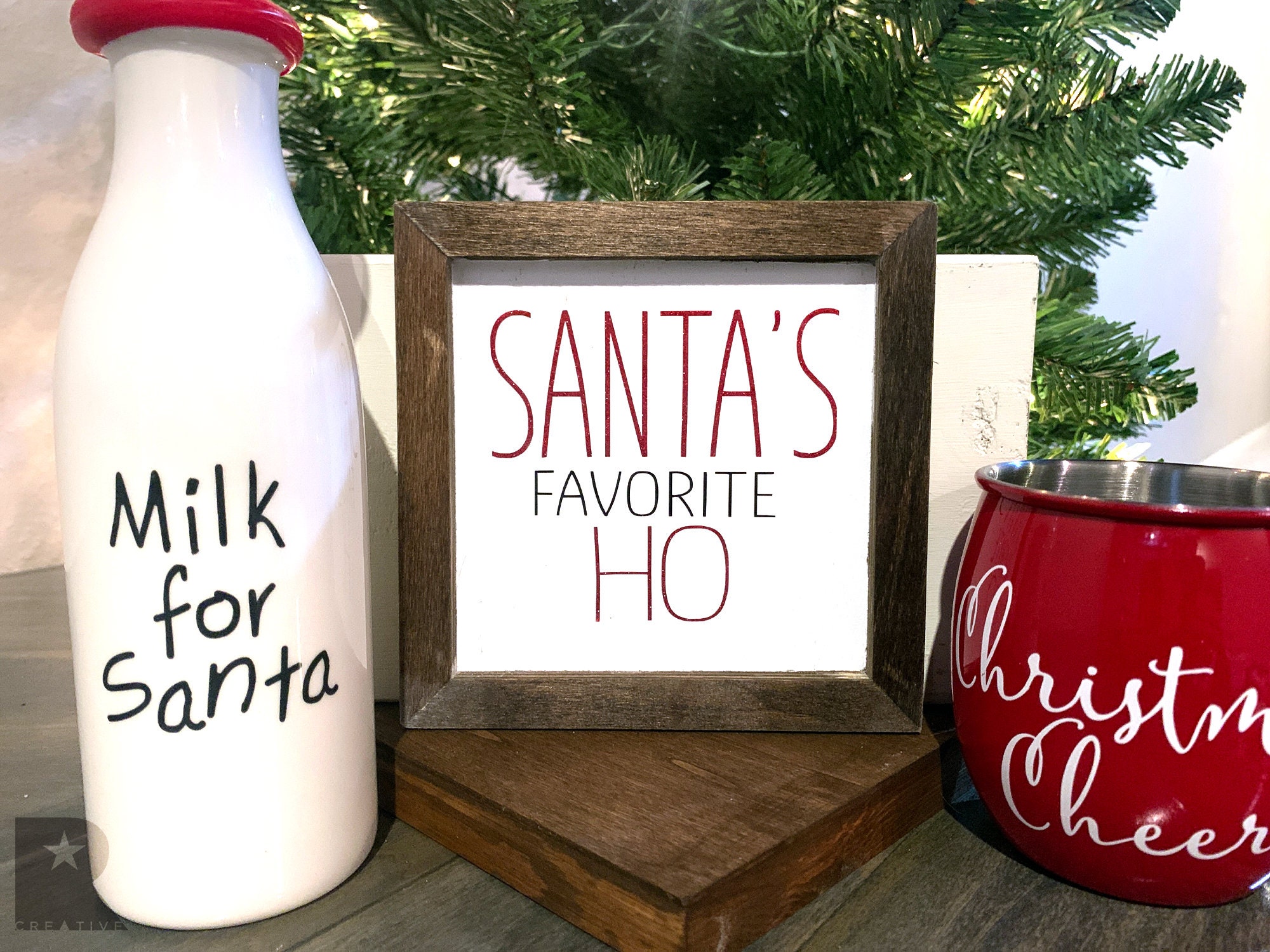 Funny Christmas Signs Farmhouse Christmas Sign Holiday | Etsy