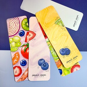 Fruits & Veggies Bookmarks, Smooth Matte-laminated, 2x6 Inches - Etsy