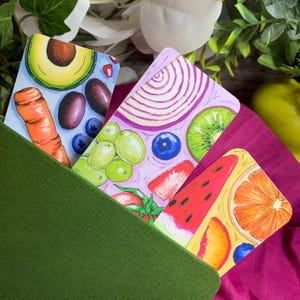 Fruits & Veggies Bookmarks, Smooth Matte-laminated, 2x6 Inches - Etsy