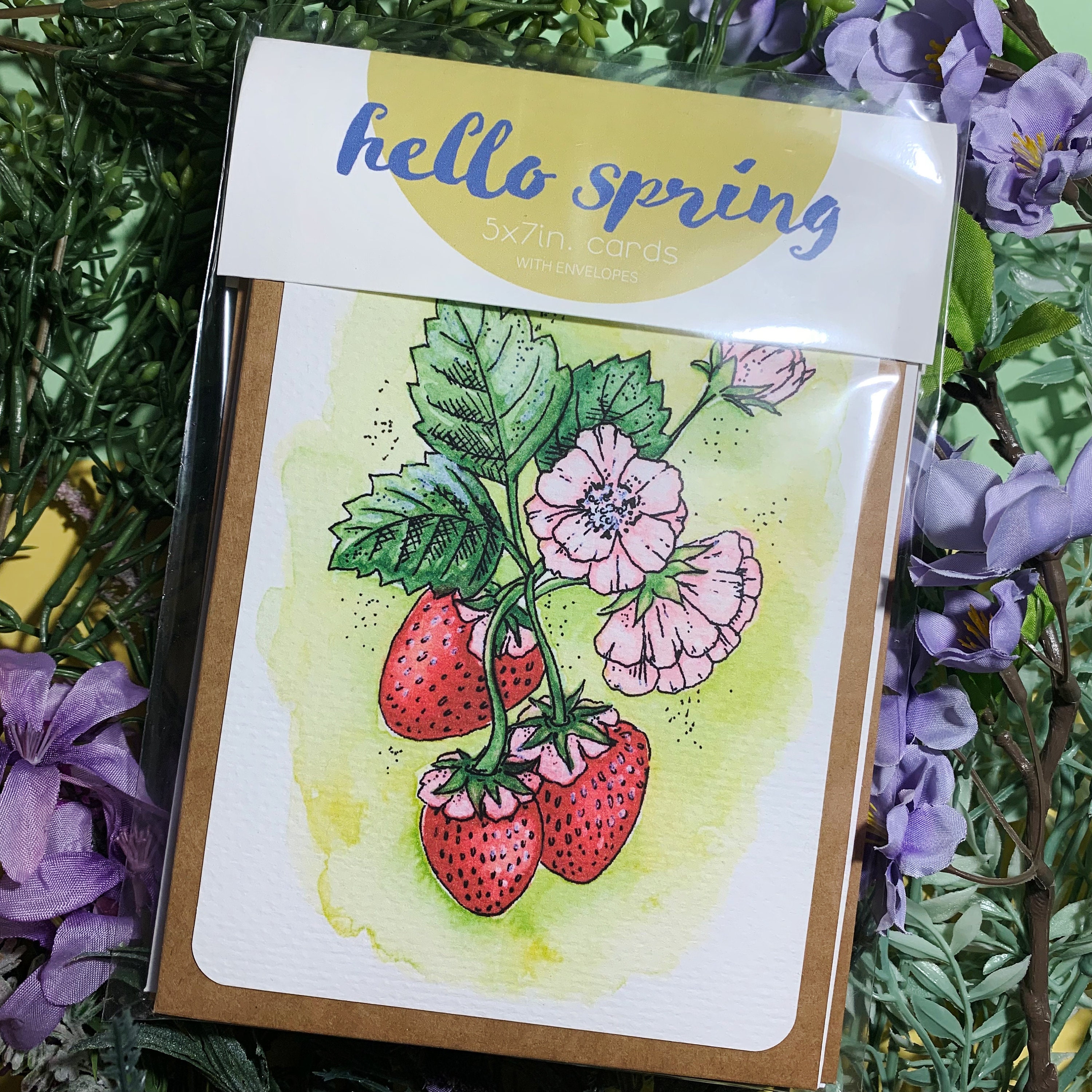 Blank Spring Watercolor 3-card Pack: Exclusive Artwork Reproductions on ...
