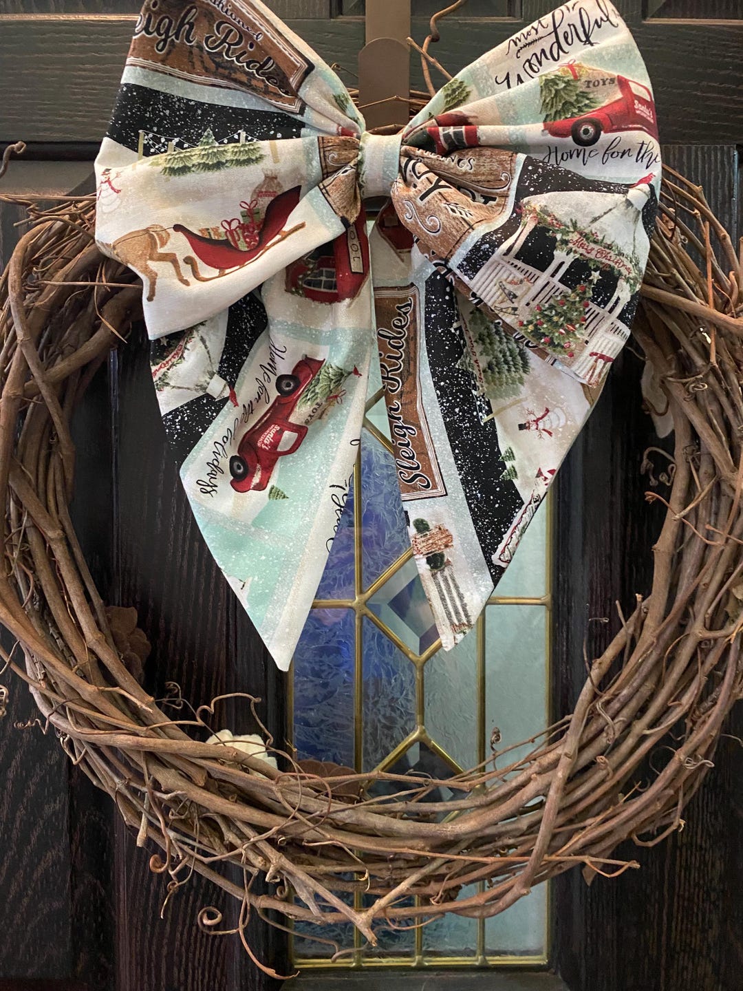 Extra Large Christmas Bow Clip - Etsy