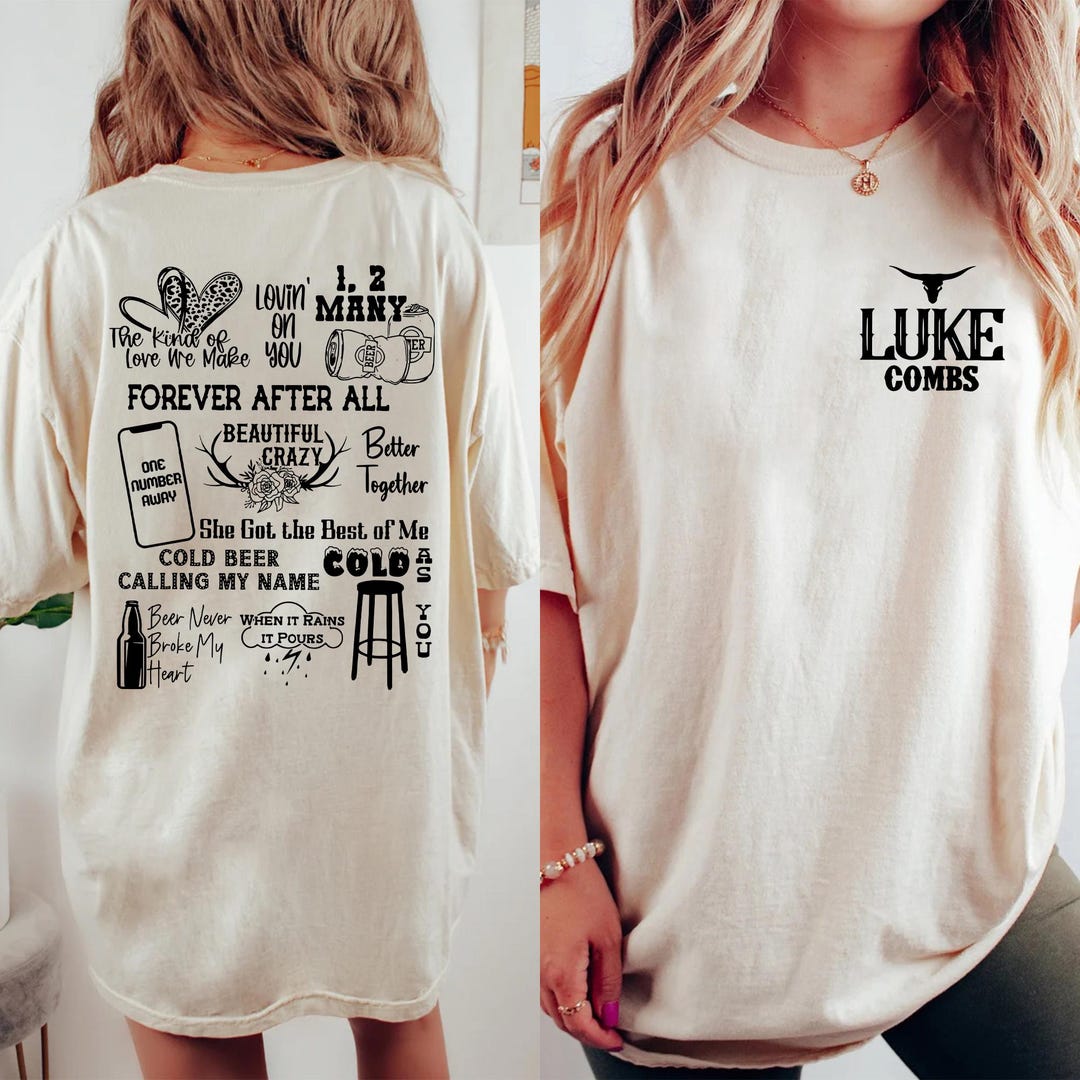Combs Bullhead Merch, Country Music Digital File, Luke Combs World Tour ...