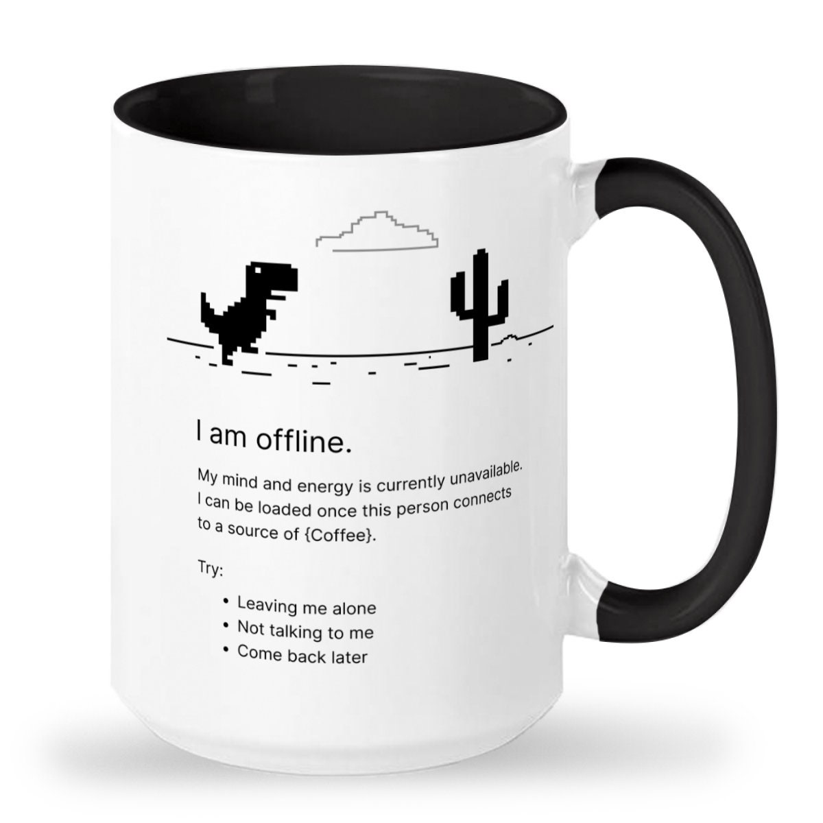 Funny Chrome Dino Hopping Game Computer Web Surfer Developer - Etsy