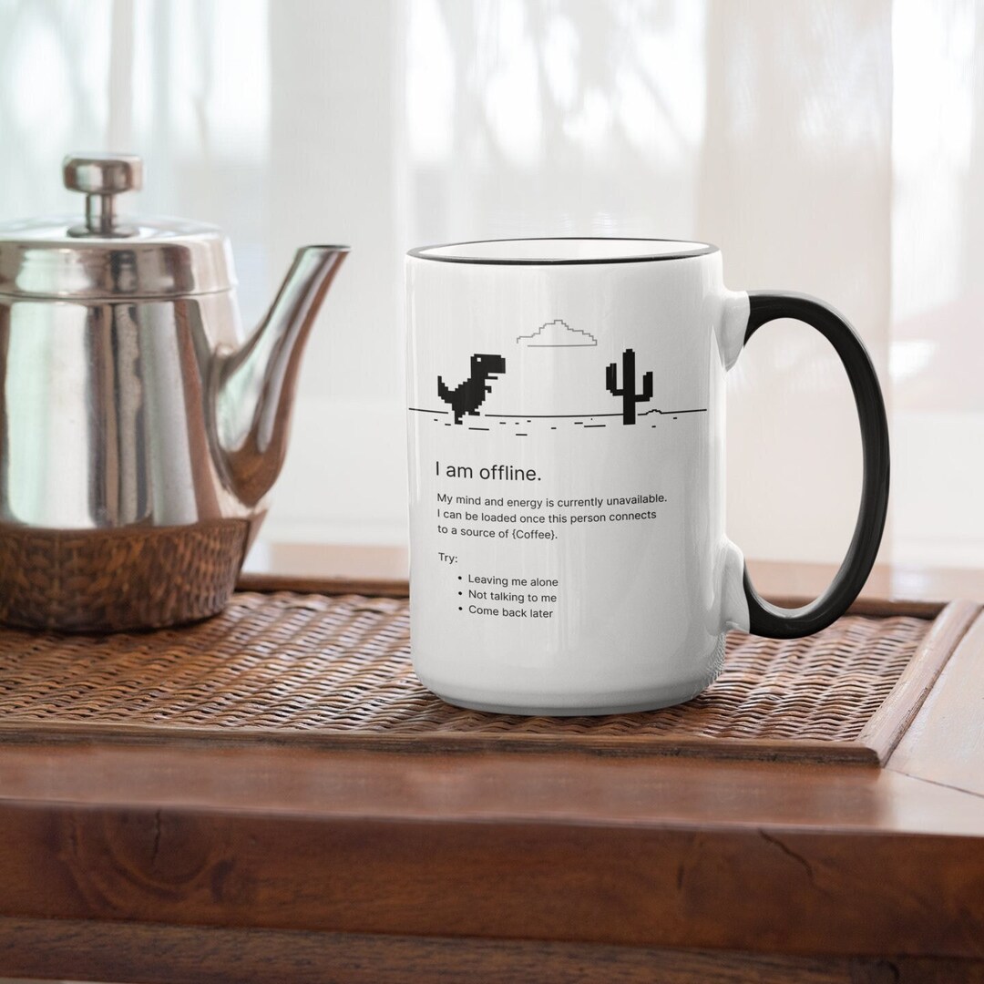 Funny Chrome Dino Hopping Game | Computer Web Surfer Developer Custom ...