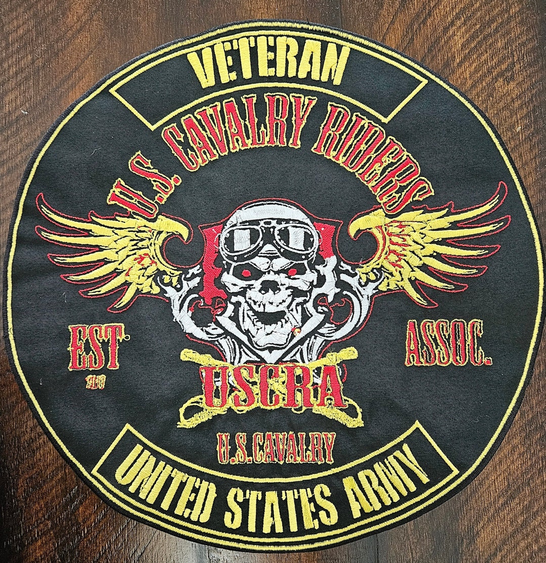 USCRA Official Old School One Piece Round 11 Inch Back Patch - Etsy