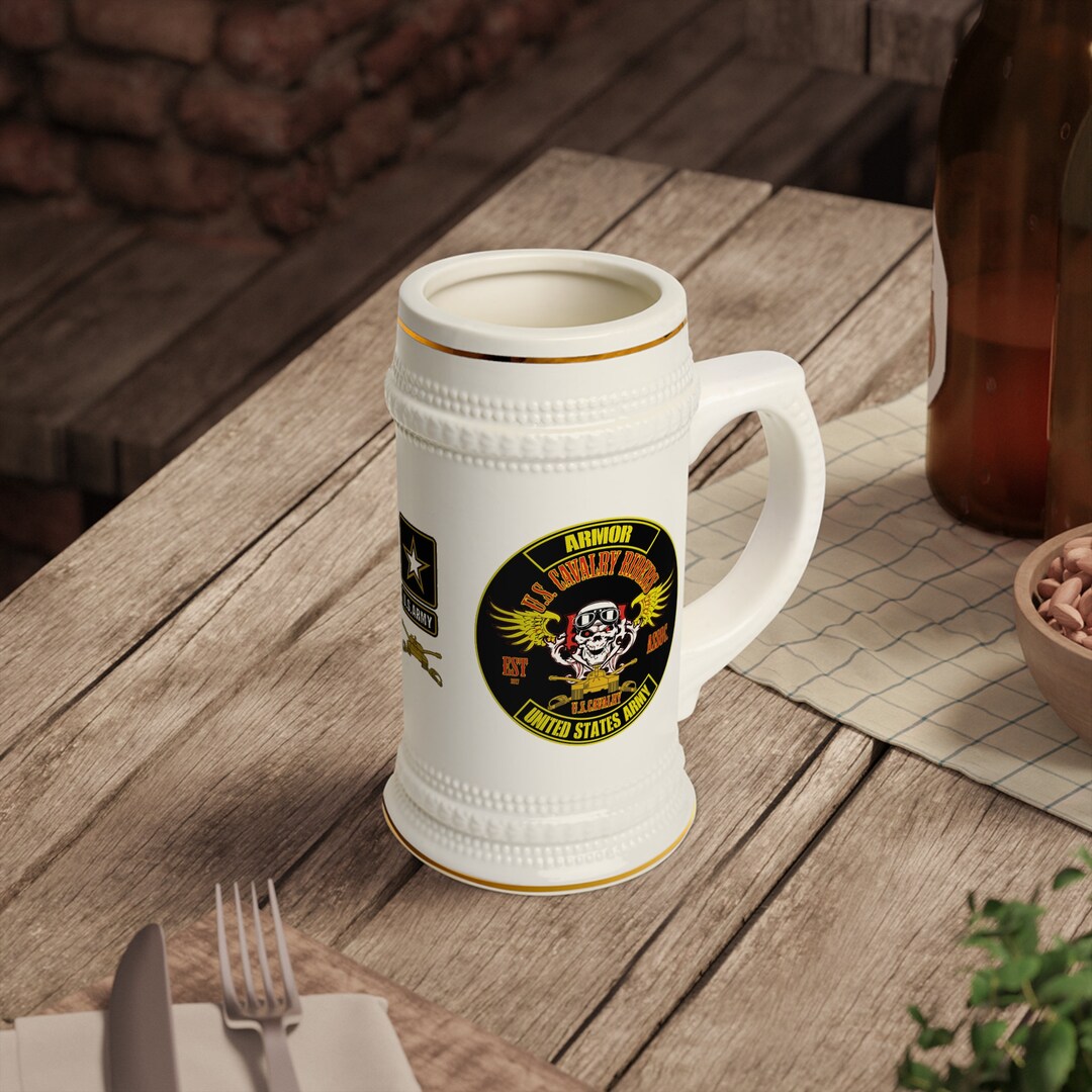 USCRA Armored Cavalry Beer Stein Mug - Etsy