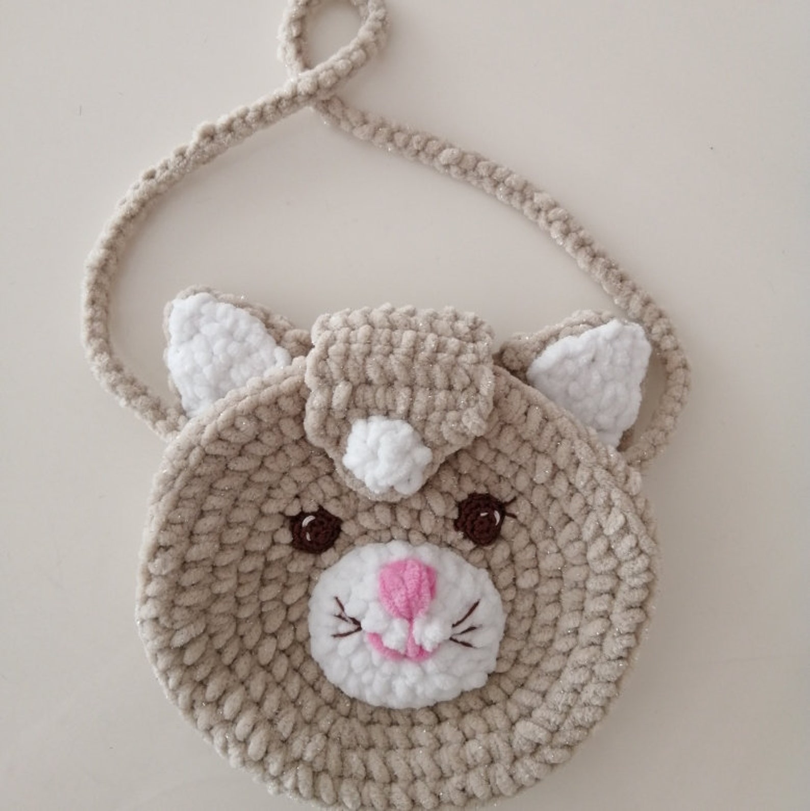 Crochet Cat-bag / Crochet Tutorial / Crochet Pattern of Cat Bag ...