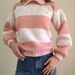 Striped Crocheted Sweater PDF Pattern With Video - Etsy
