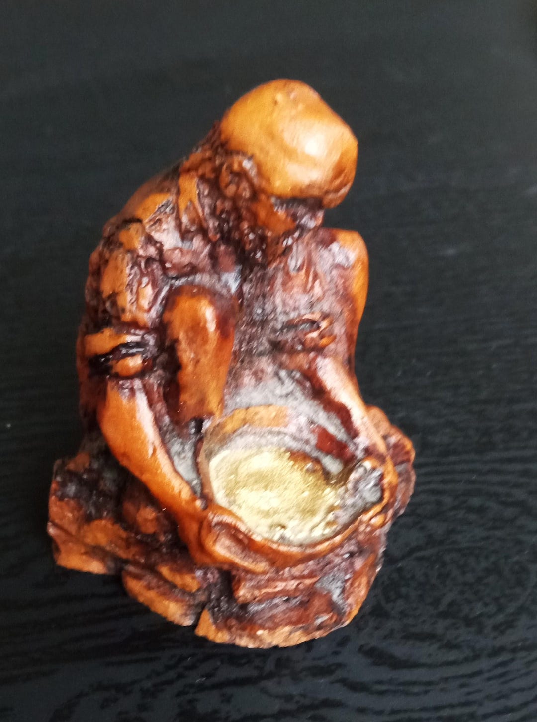 Vintage Resin Gold Panner Statue by Allan Davey New Zealand Gold ...