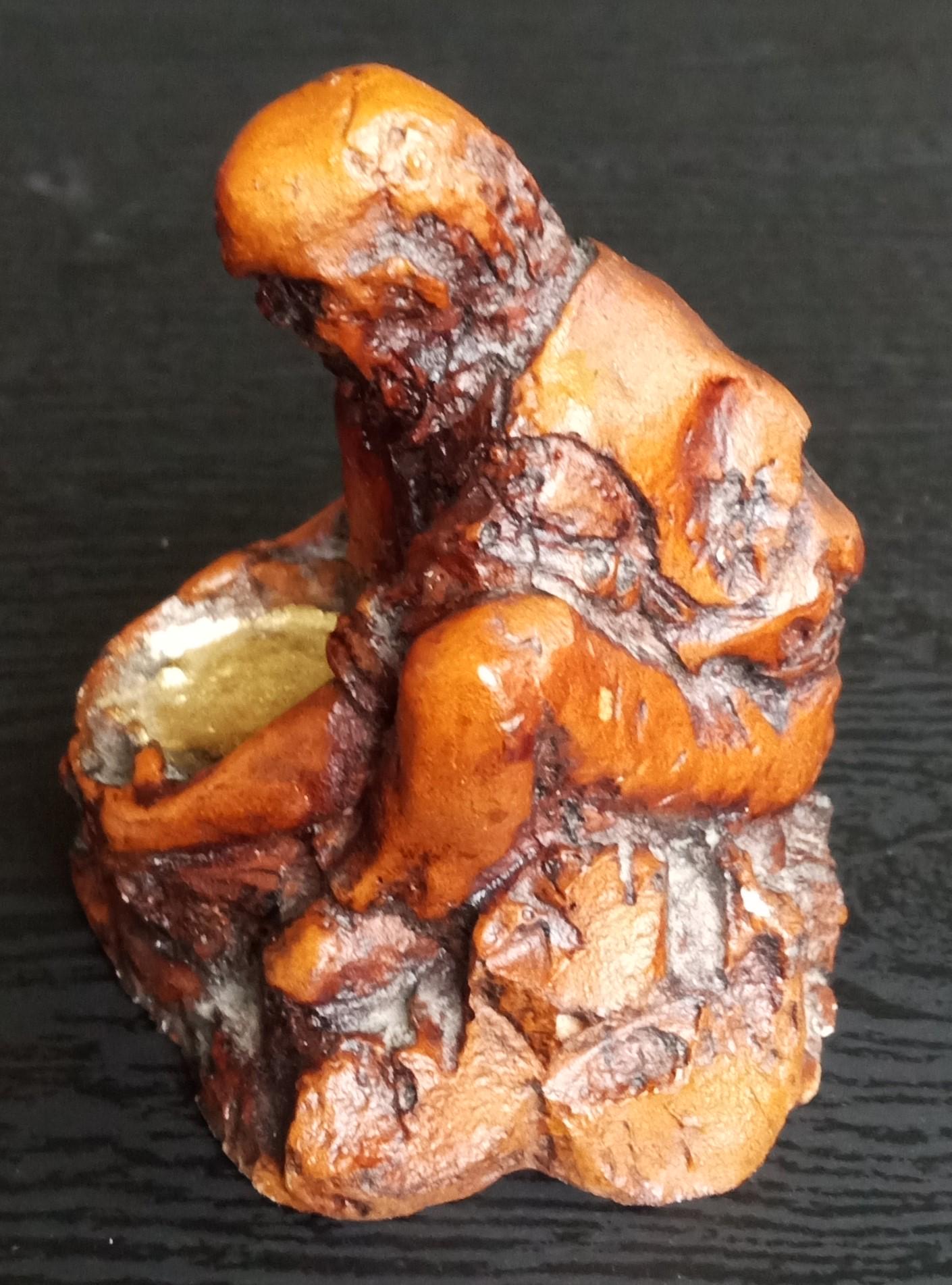 Vintage Resin Gold Panner Statue by Allan Davey New Zealand Gold ...