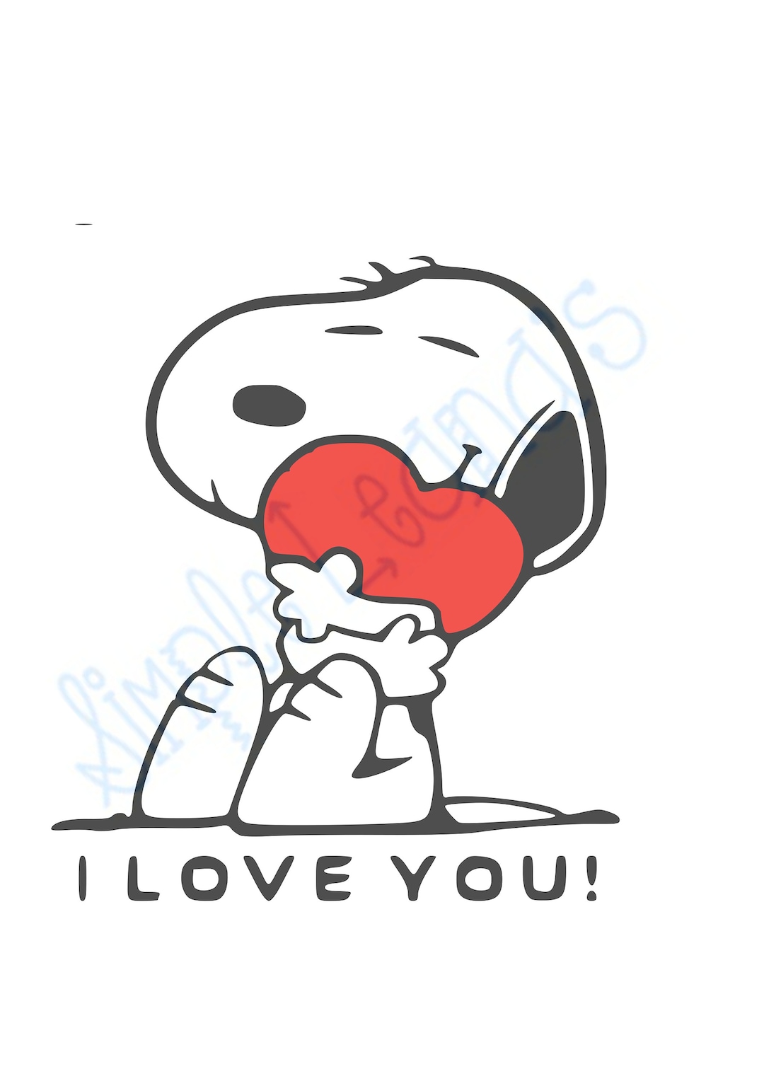 I Love You Peanuts Snoopy Valentine's Heart Image JPG,PNG, SVG File ...