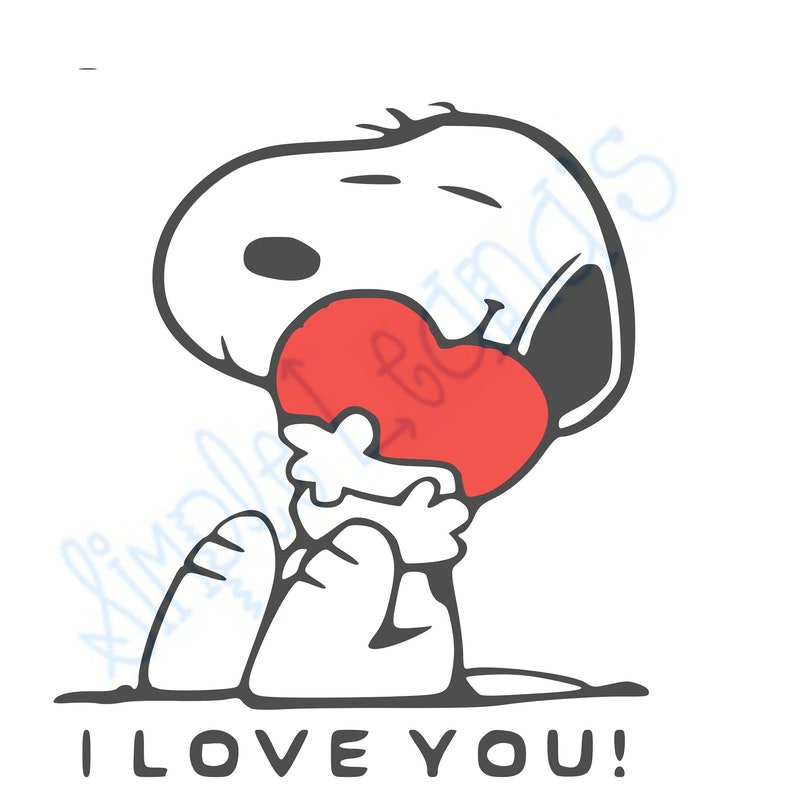 Snoopy con corazón - Etsy México