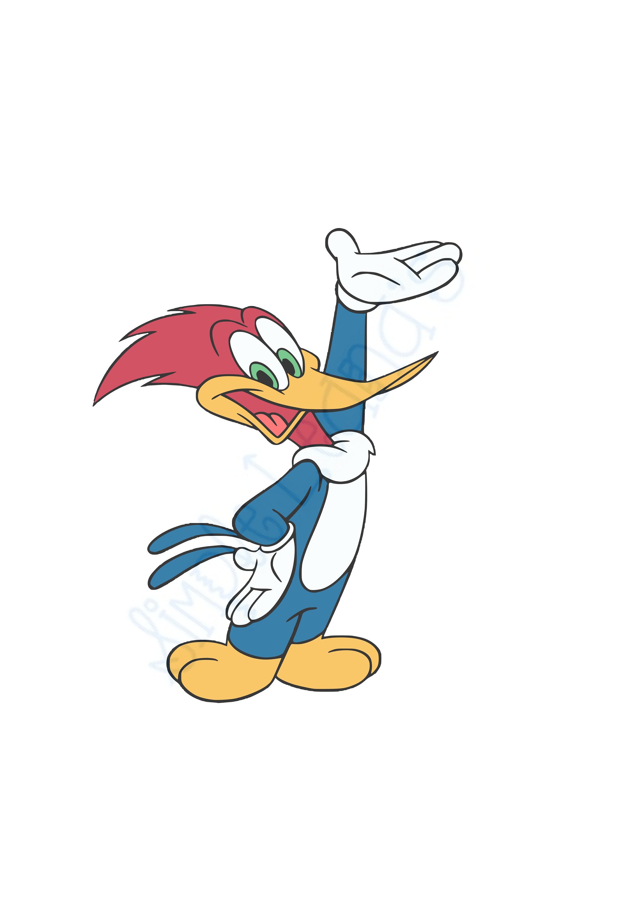 Vintage Cartoons Woody the Woodpecker Image File JPG PNG and Layered SVG Cut File for Crafters Compatible With Cricut Cut Machines Etsy