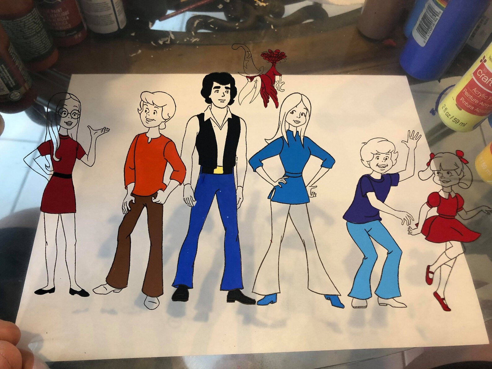 Filmation the Brady Kids Hand Painted Animation Cel Art Reproduction - Etsy
