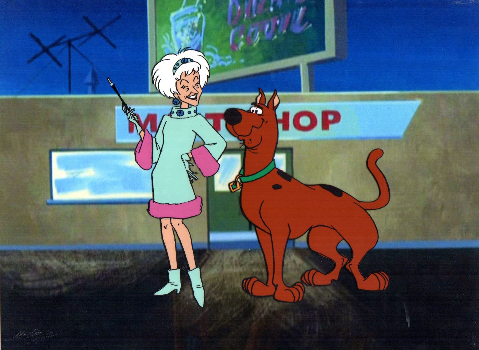 Hanna Barbera Scooby Doo Meets Phyllis Diller Hand Painted Animation ...