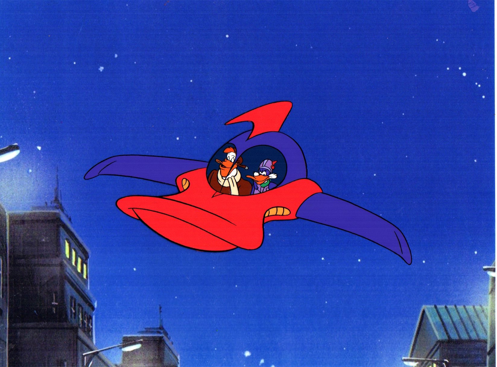 Darkwing Duck Thunderquack Hand Painted Animation Cel Art Reproduction ...