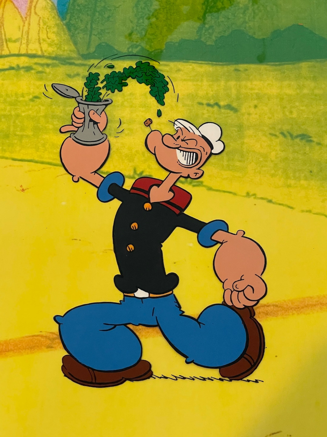 Popeye the Sailor Man. Hand Painted Animation Cel Art Reproduction. - Etsy