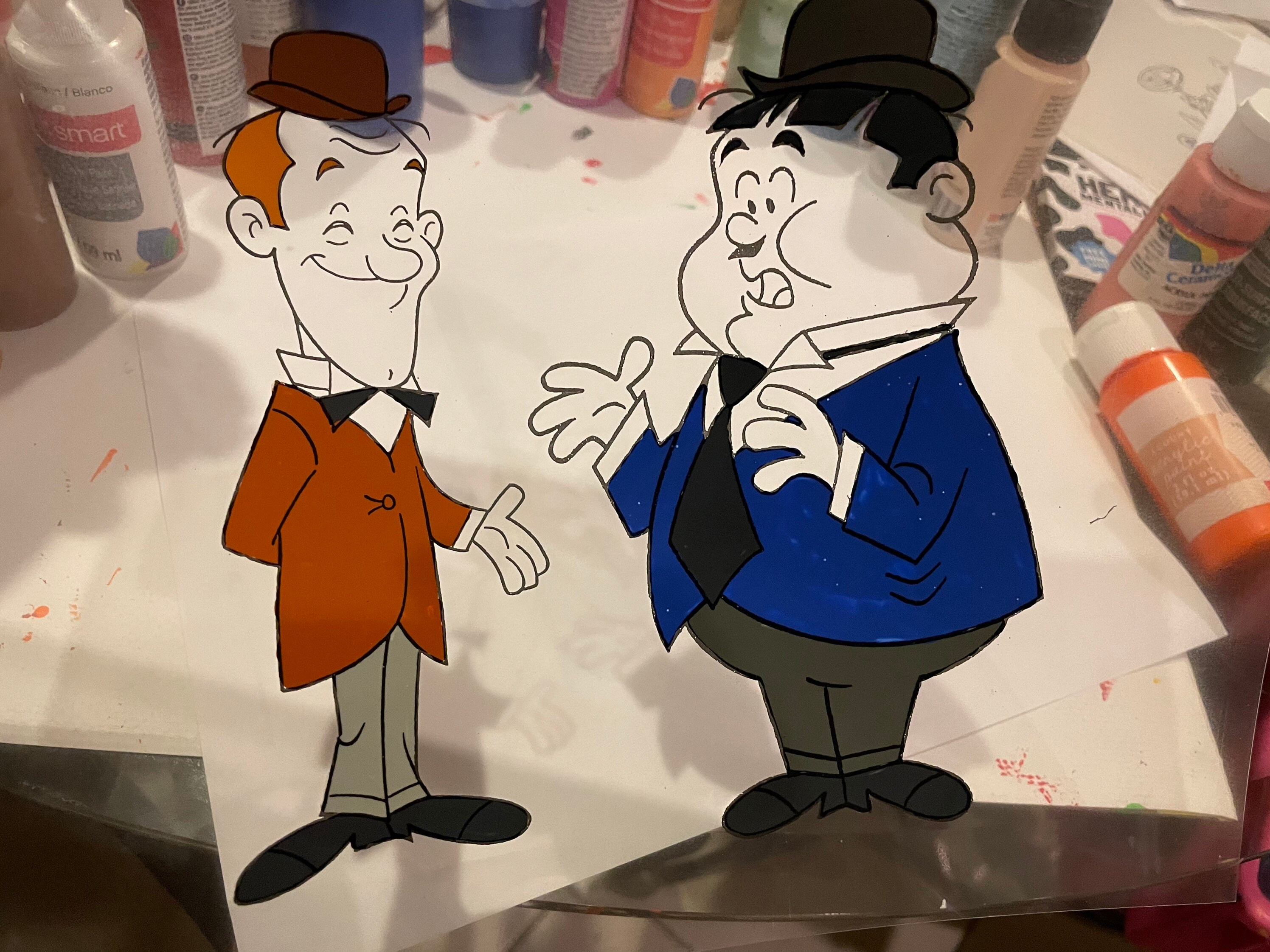 Hanna Barbera the Laurel and Hardy Show Hand Painted Reproduction ...