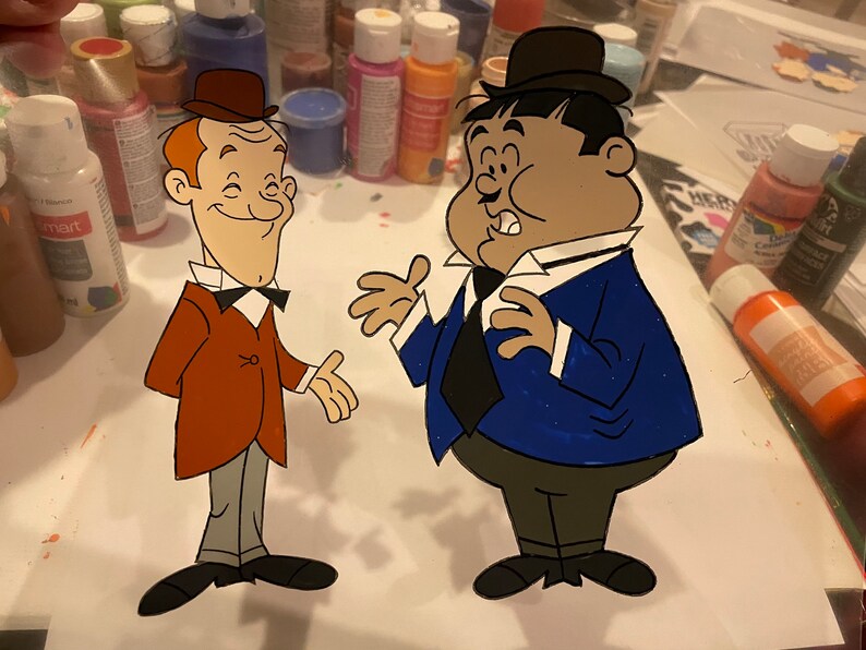 Hanna Barbera the Laurel and Hardy Show Hand Painted Reproduction ...