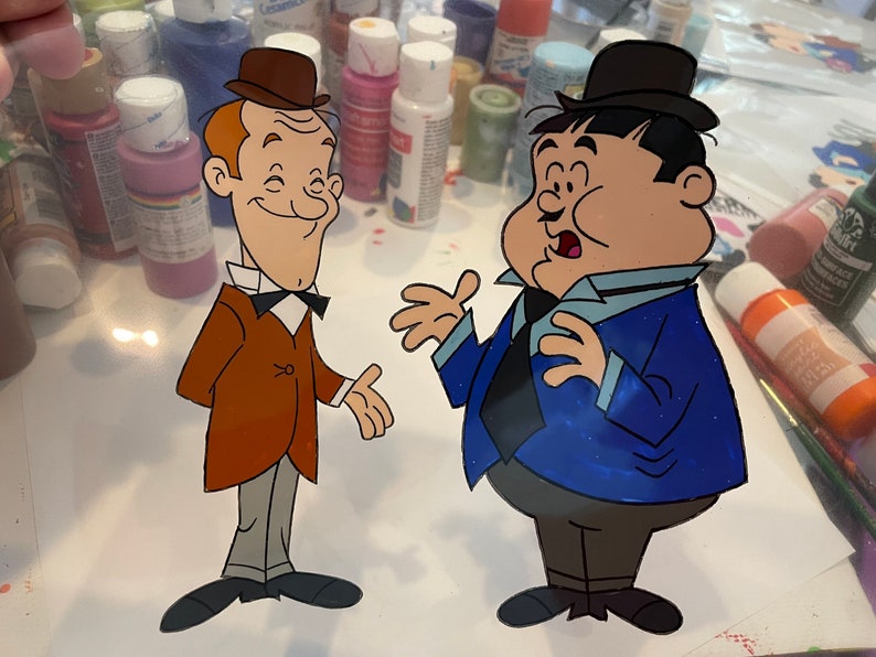 Hanna Barbera the Laurel and Hardy Show Hand Painted Reproduction ...