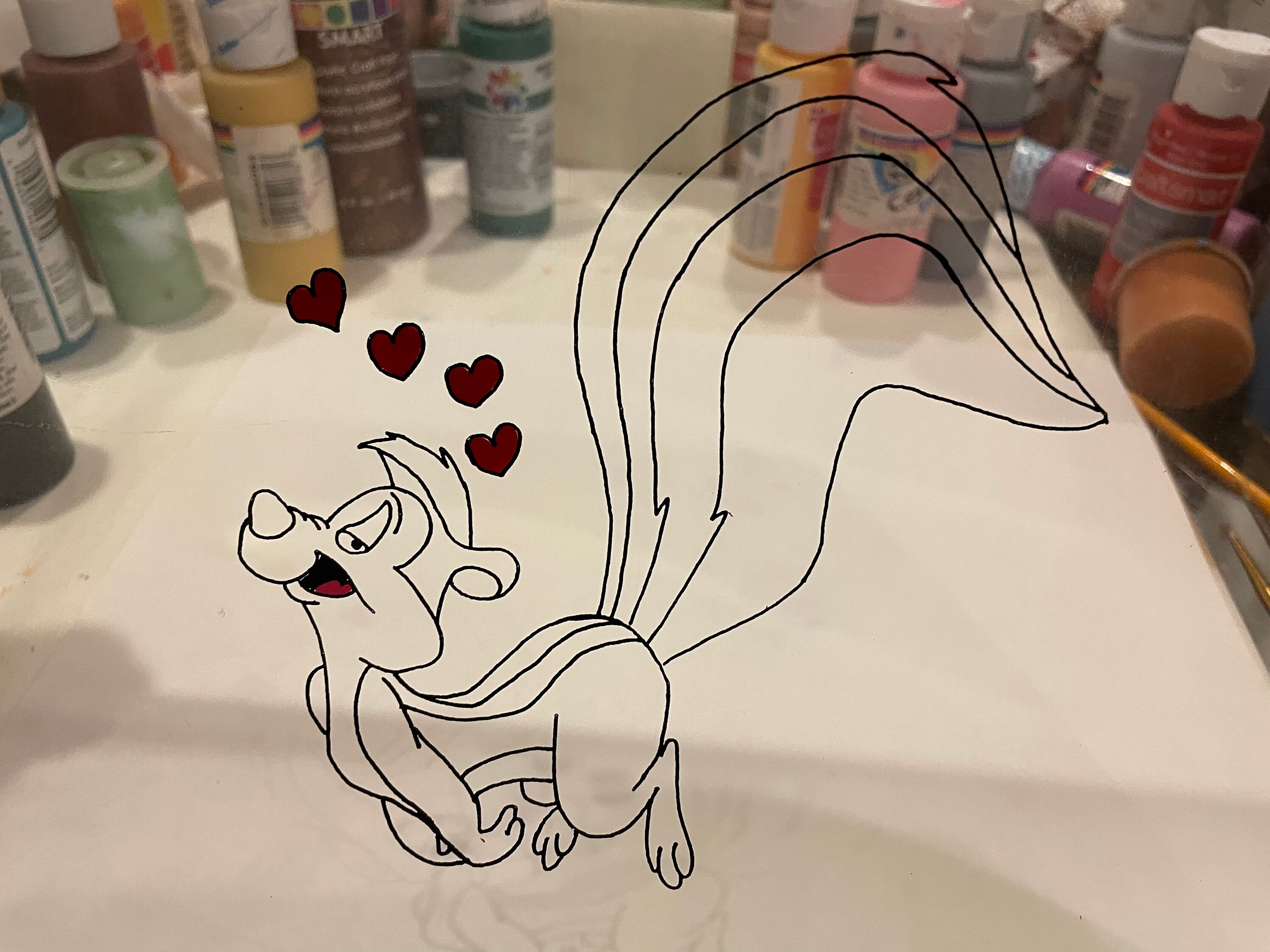 Warner Bros. Pepé Le Pew Hand Painted Animation Cel Art Reproduction - Etsy