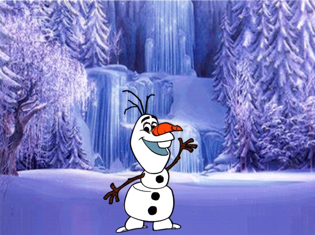 Frozens Olaf Hand Painted Animation Cel Art Reproduction - Etsy