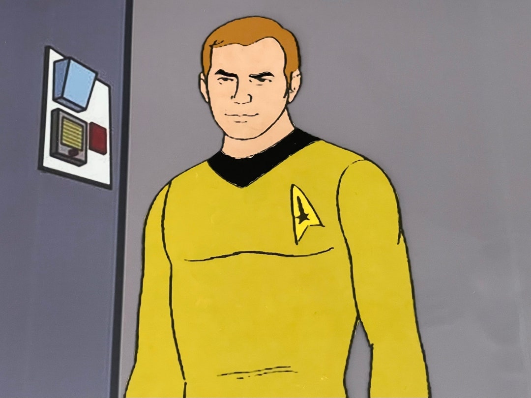 Star Trek Captain James T. Kirk Hand Painted Animation Cel Art ...