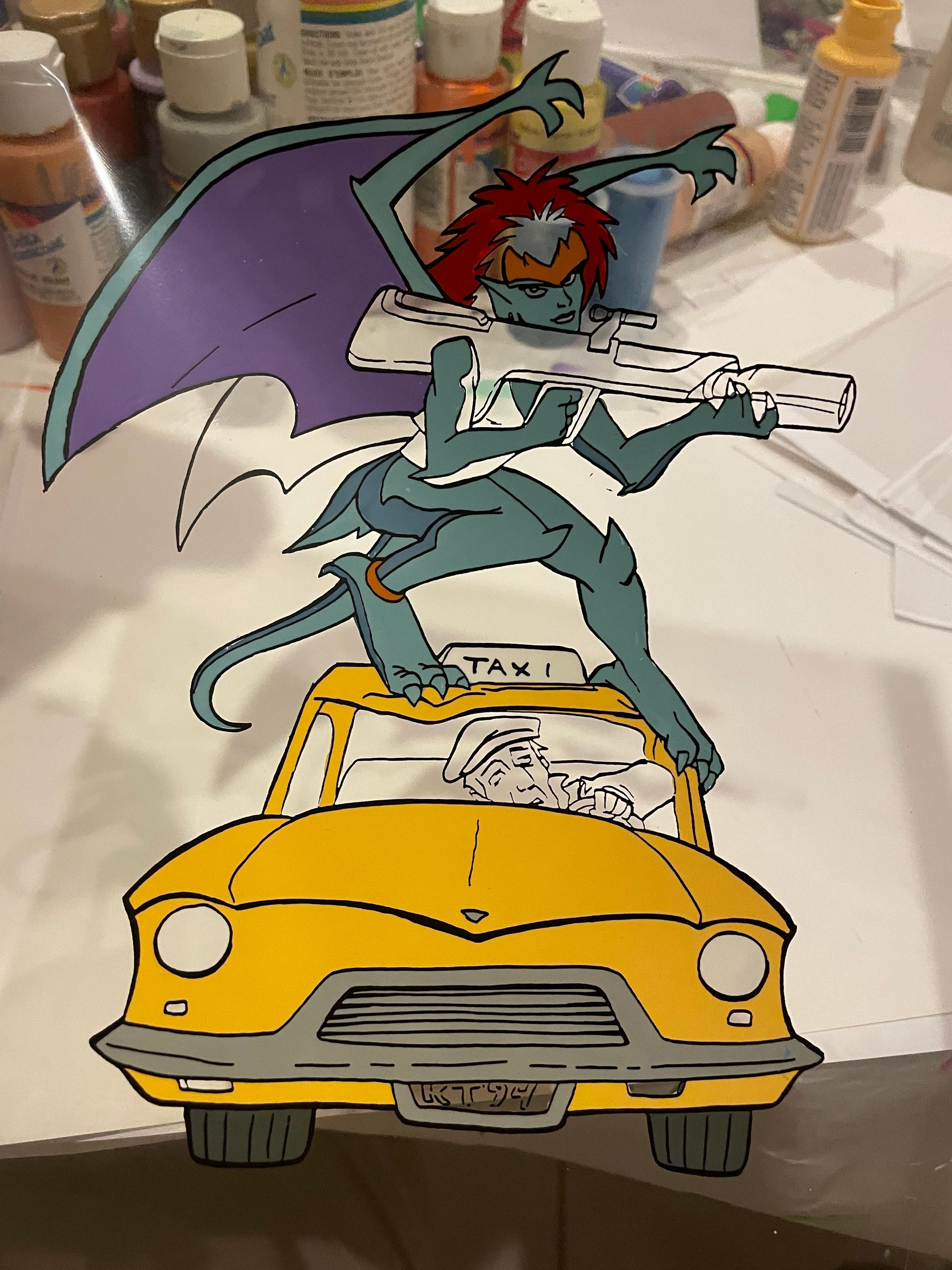 Gargoyles Demona Hand Painted Animation Cel Art Reproduction - Etsy