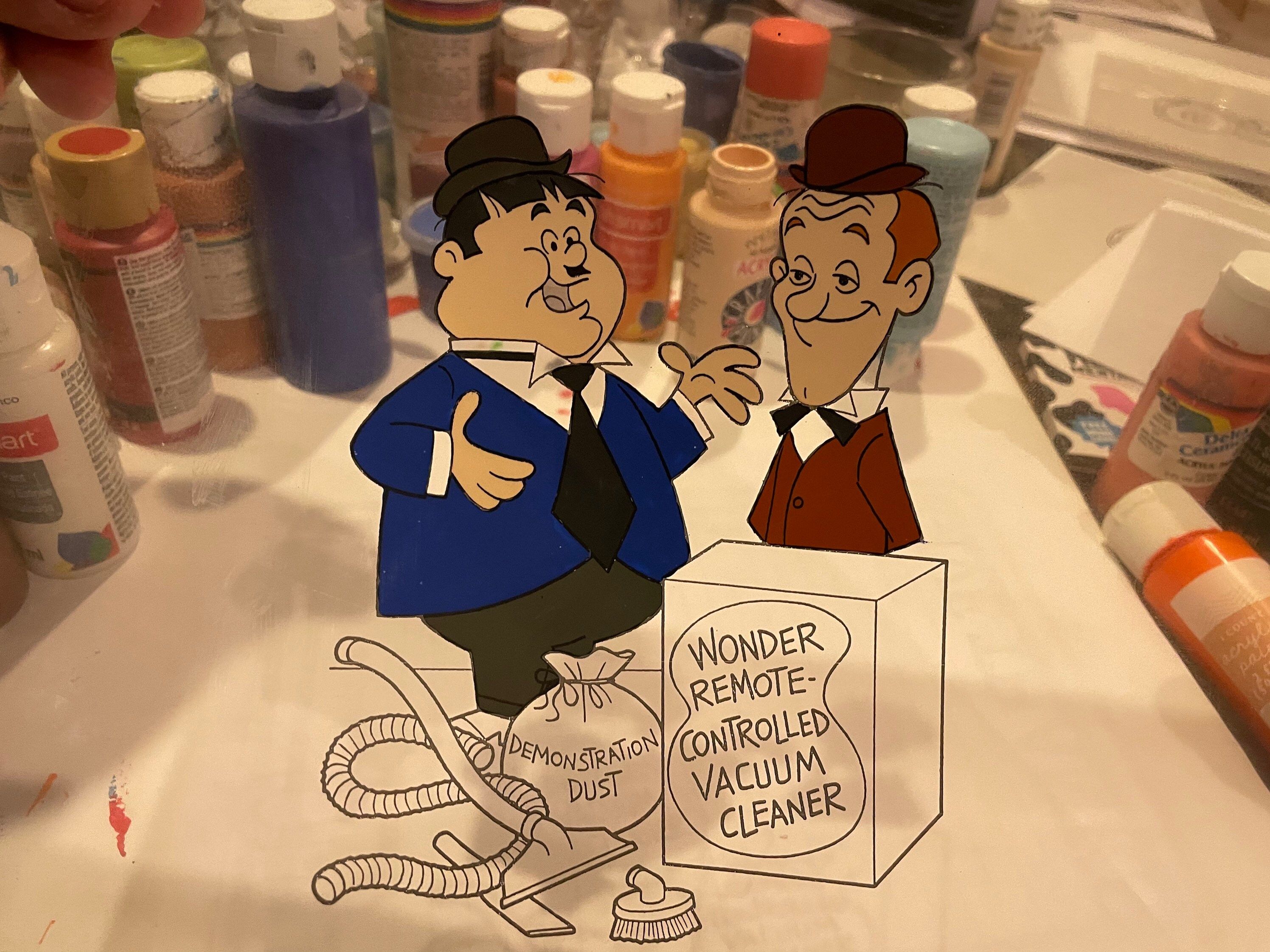 Hanna Barbera the Laurel and Hardy Show Hand Painted Reproduction ...