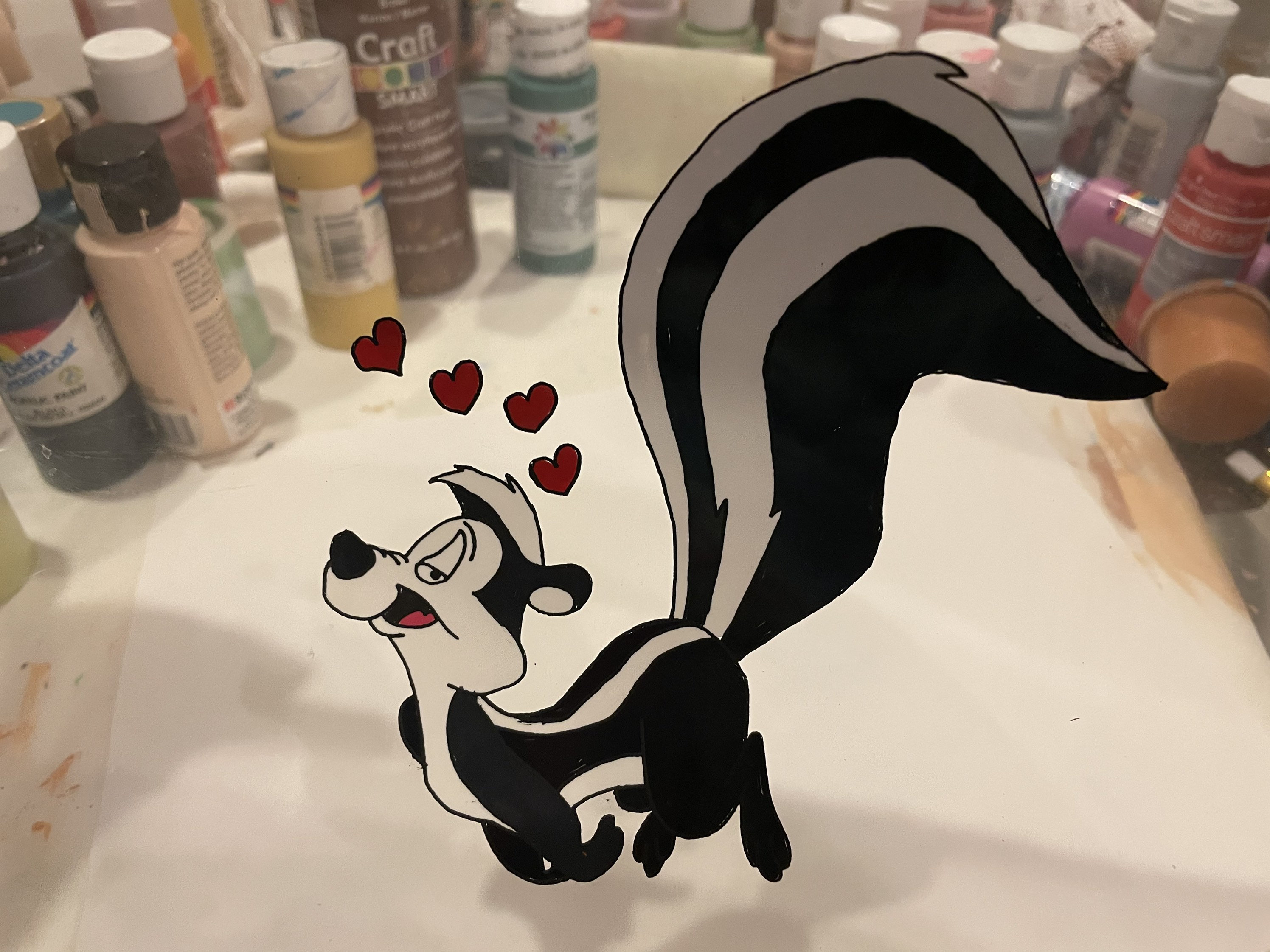 Warner Bros. Pepé Le Pew Hand Painted Animation Cel Art Reproduction - Etsy