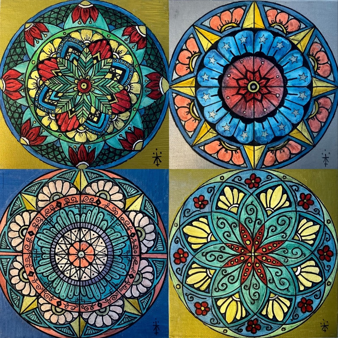 Mandala Coasters - Etsy