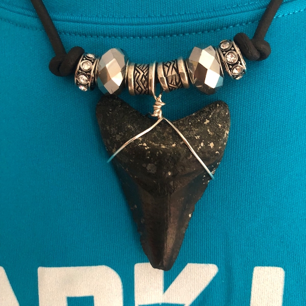 Megalodon Shark Tooth Necklaces - Etsy