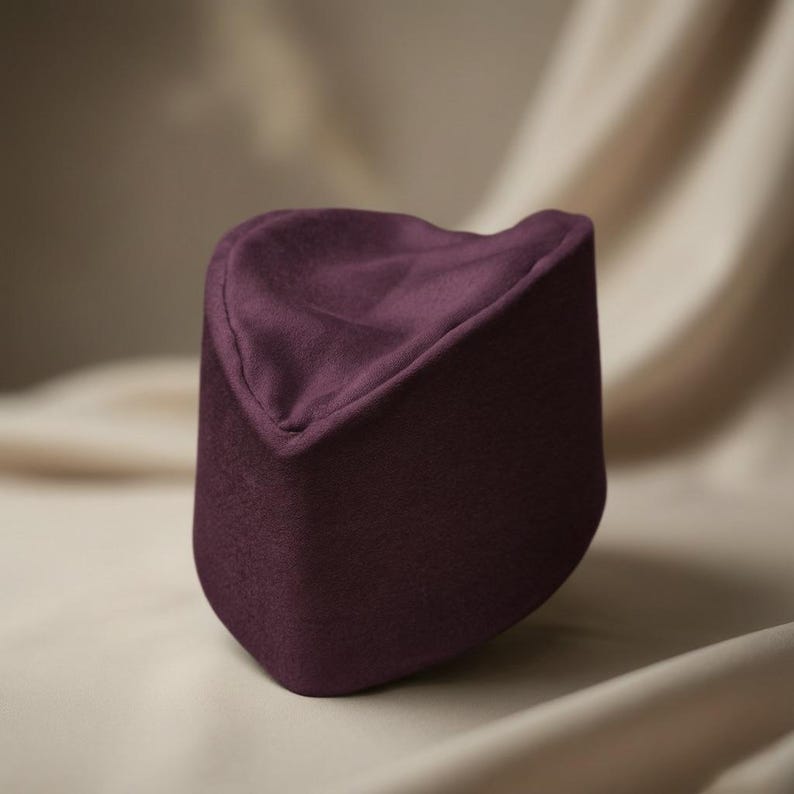 Royal Moroccan Fez Hat – Handmade Ceremonial Tarbouche – Soft Moroccan ...