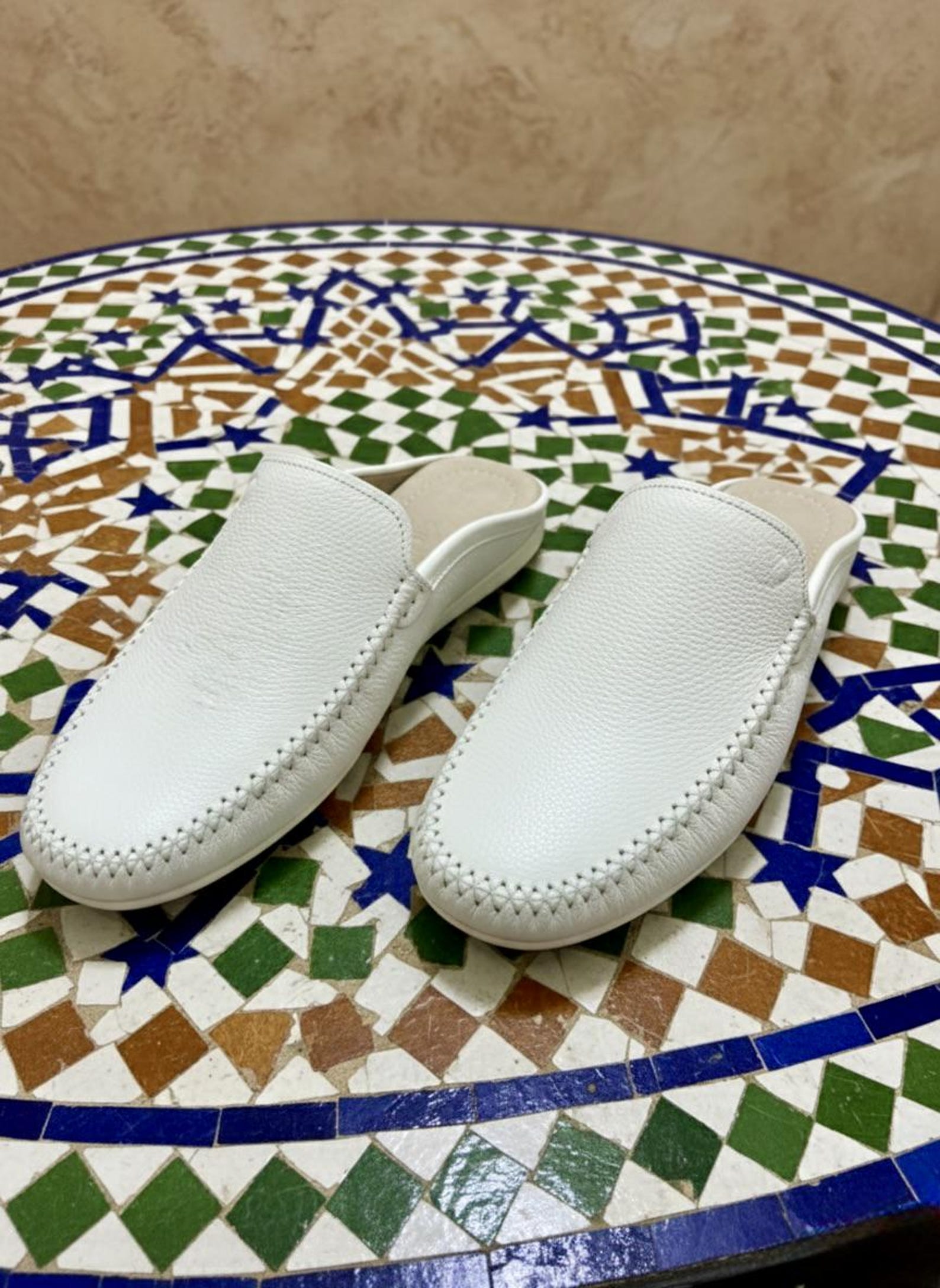 Babouche pour hommes Belgha Meksaa, chaussures mokassin marocaines ...