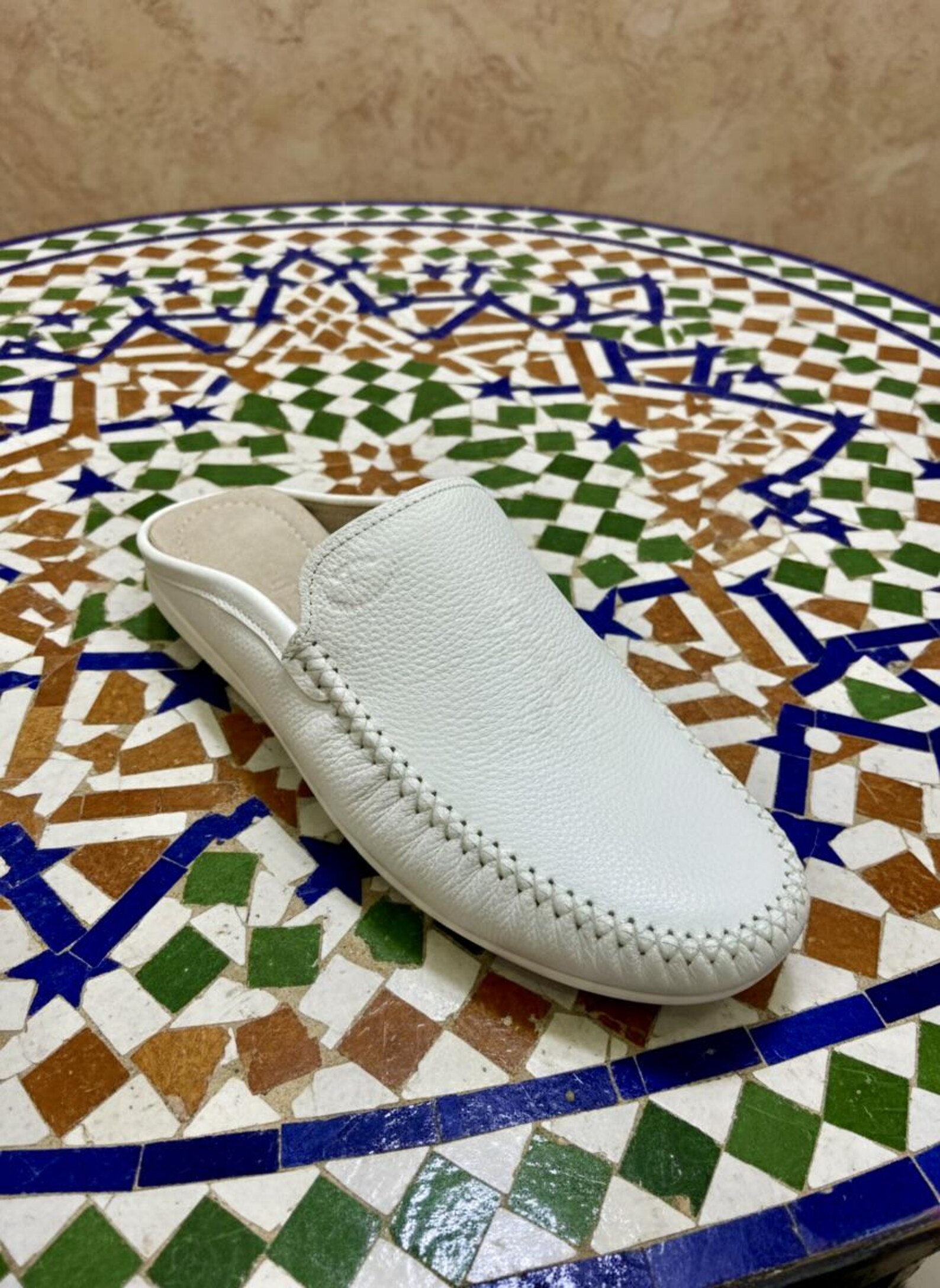 Babouche pour hommes Belgha Meksaa, chaussures mokassin marocaines ...