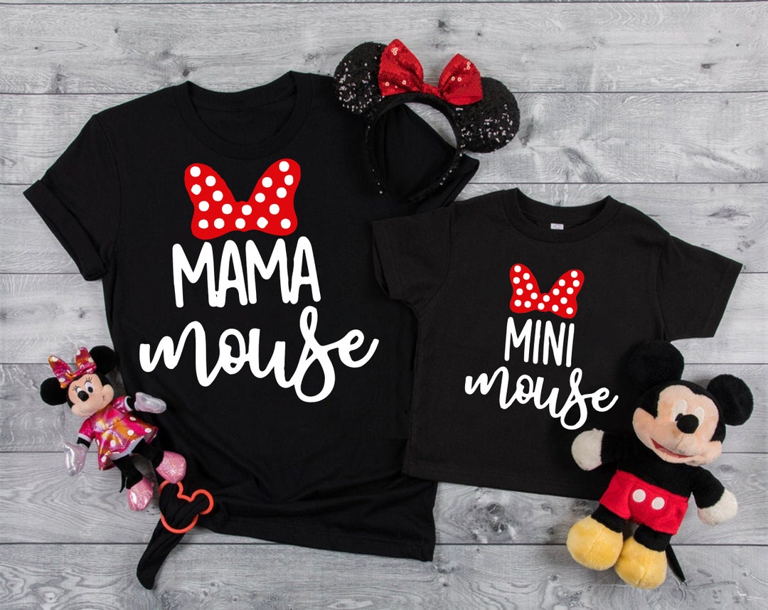 Mama Mouse Mini Mouse Disney Mommy and Me Shirts Magic - Etsy España