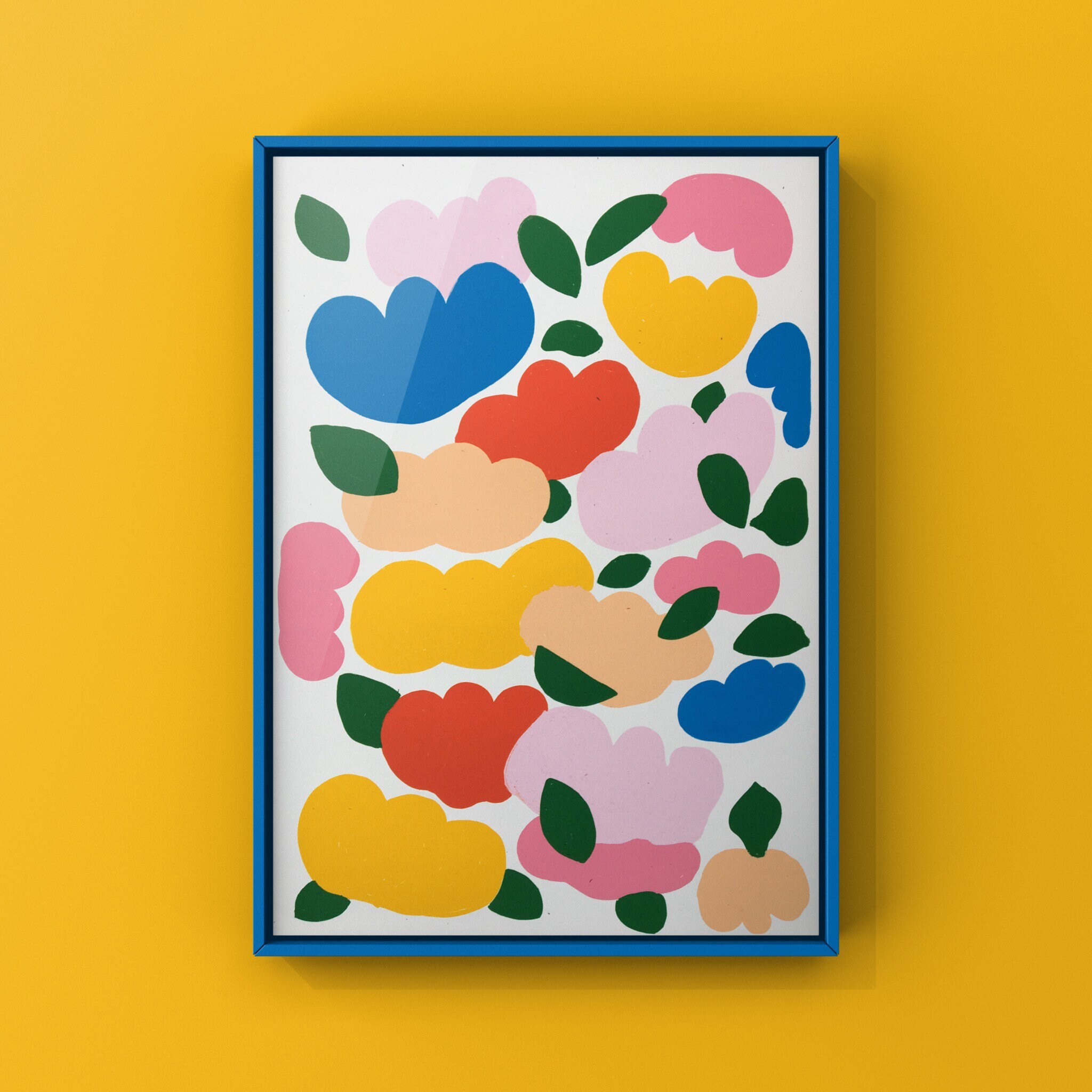 Colourful/flower/wall Art /art/print/home Decor/ - Etsy