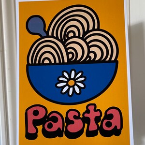Pasta Wall Art/ Pasta Art Print/ Kitchen Wall Art/ Kitchen Decor ...