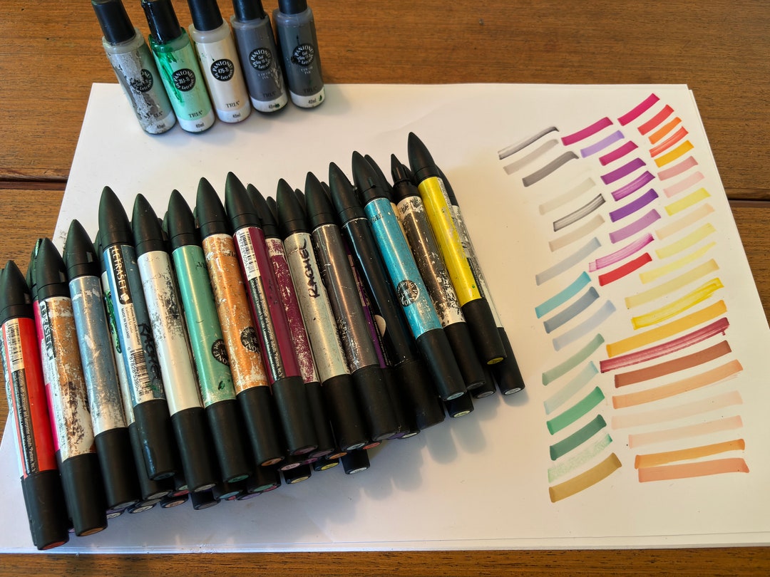 Pantone Tria Markers and Ink Pots Letraset - Etsy