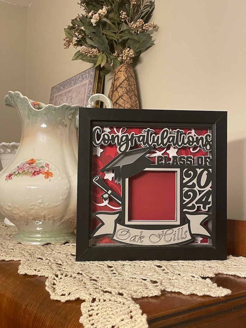 Personalized Graduation Frame3d Layered Shadow Boxcelebrate Your ...
