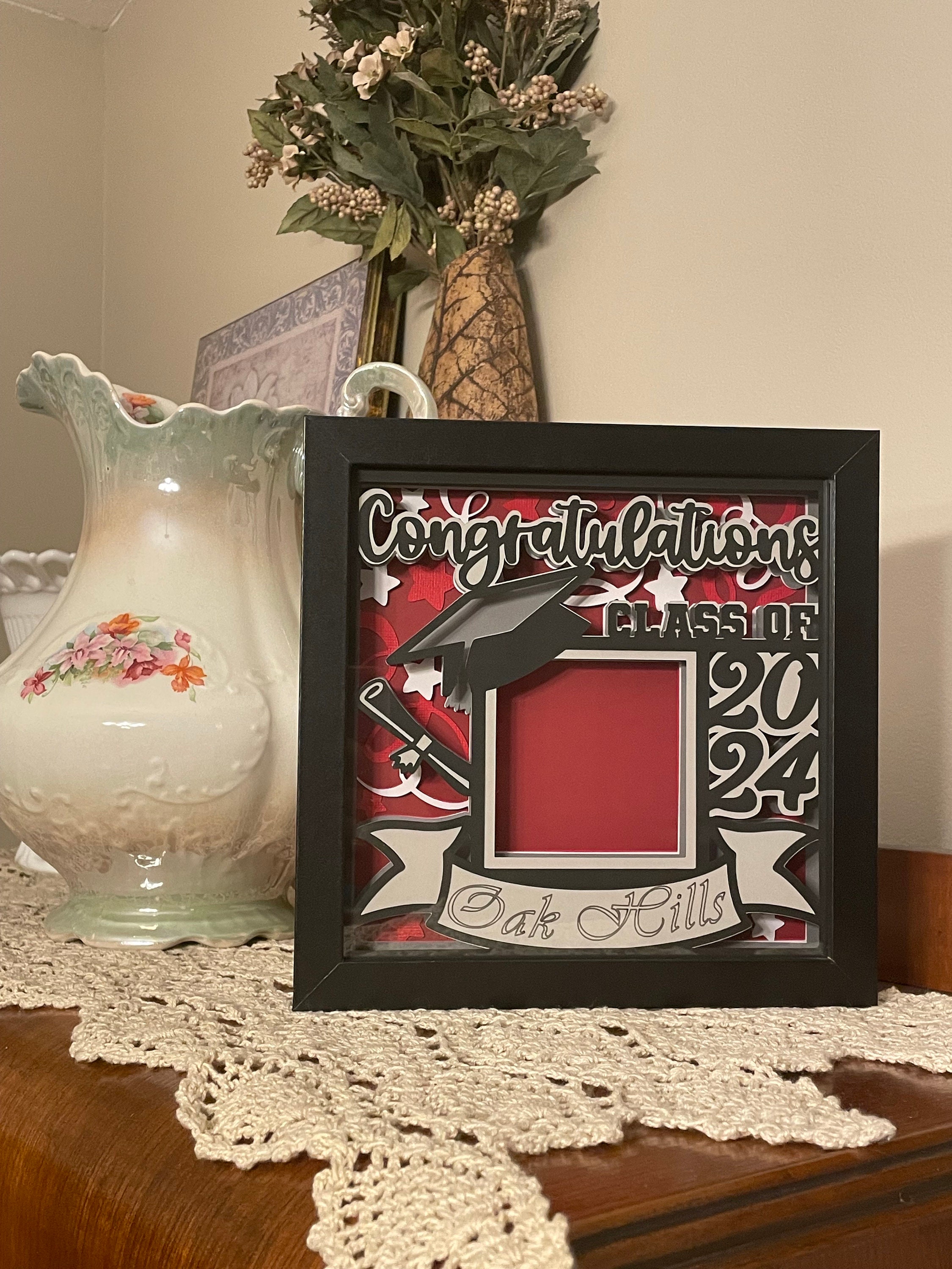 Personalized Graduation Frame3d Layered Shadow Boxcelebrate Your ...