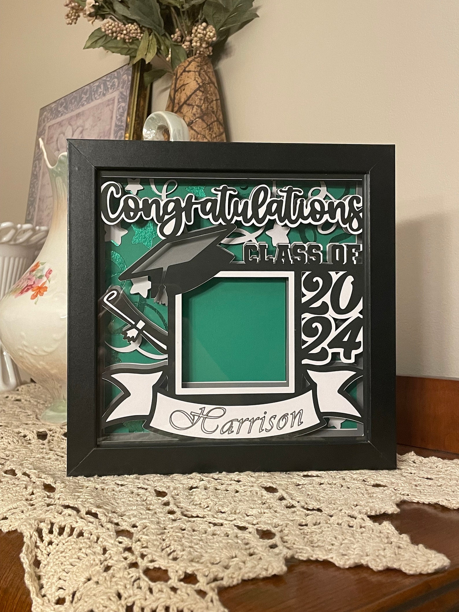 Personalized Graduation Frame3d Layered Shadow Boxcelebrate Your ...