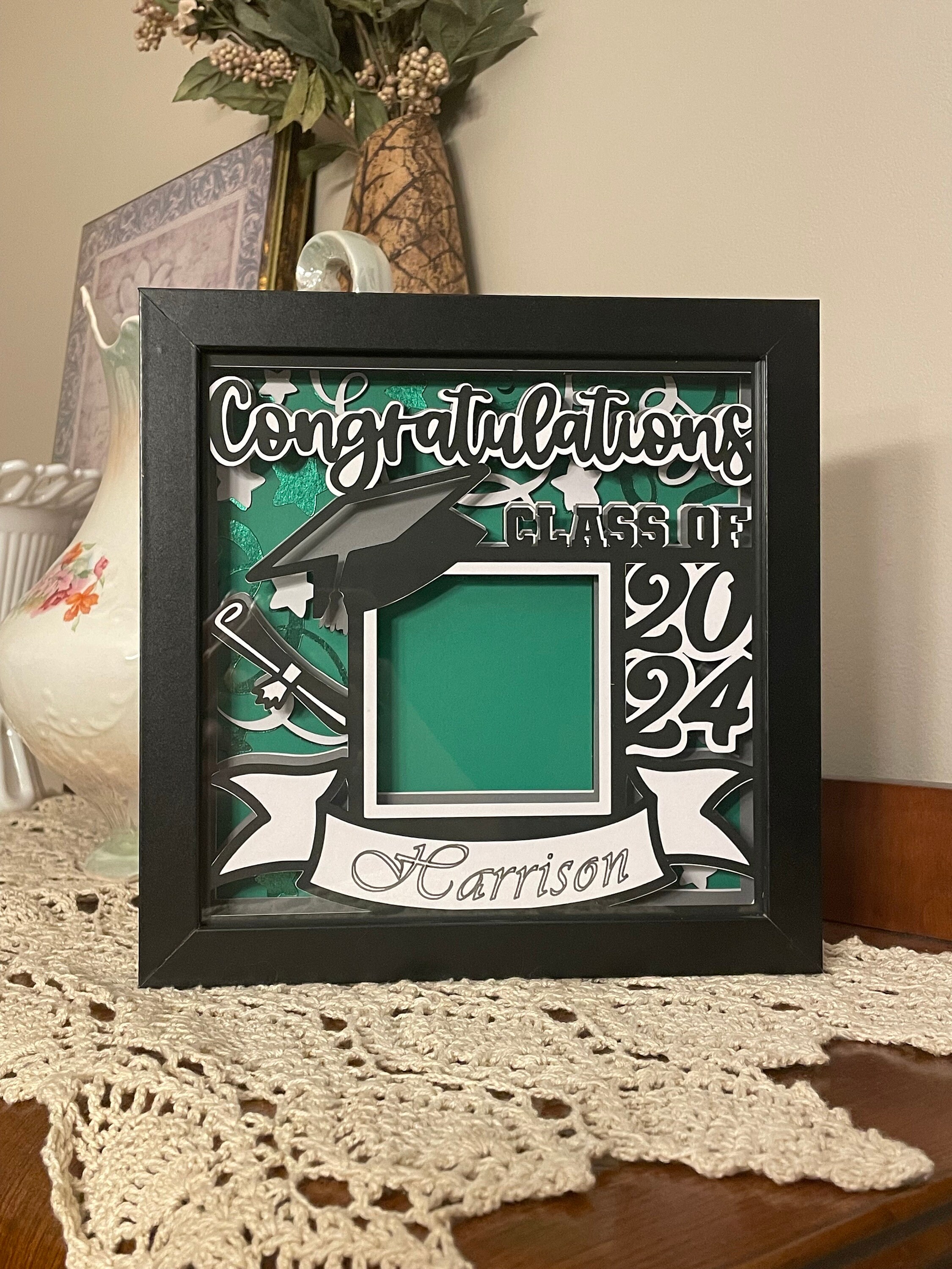 Personalized Graduation Frame3d Layered Shadow Boxcelebrate Your ...