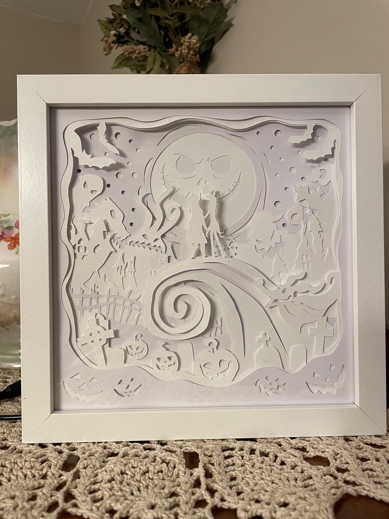 Nightmare 3D Lighted Shadow Boxchristmas Decorationgreat Giftfully ...