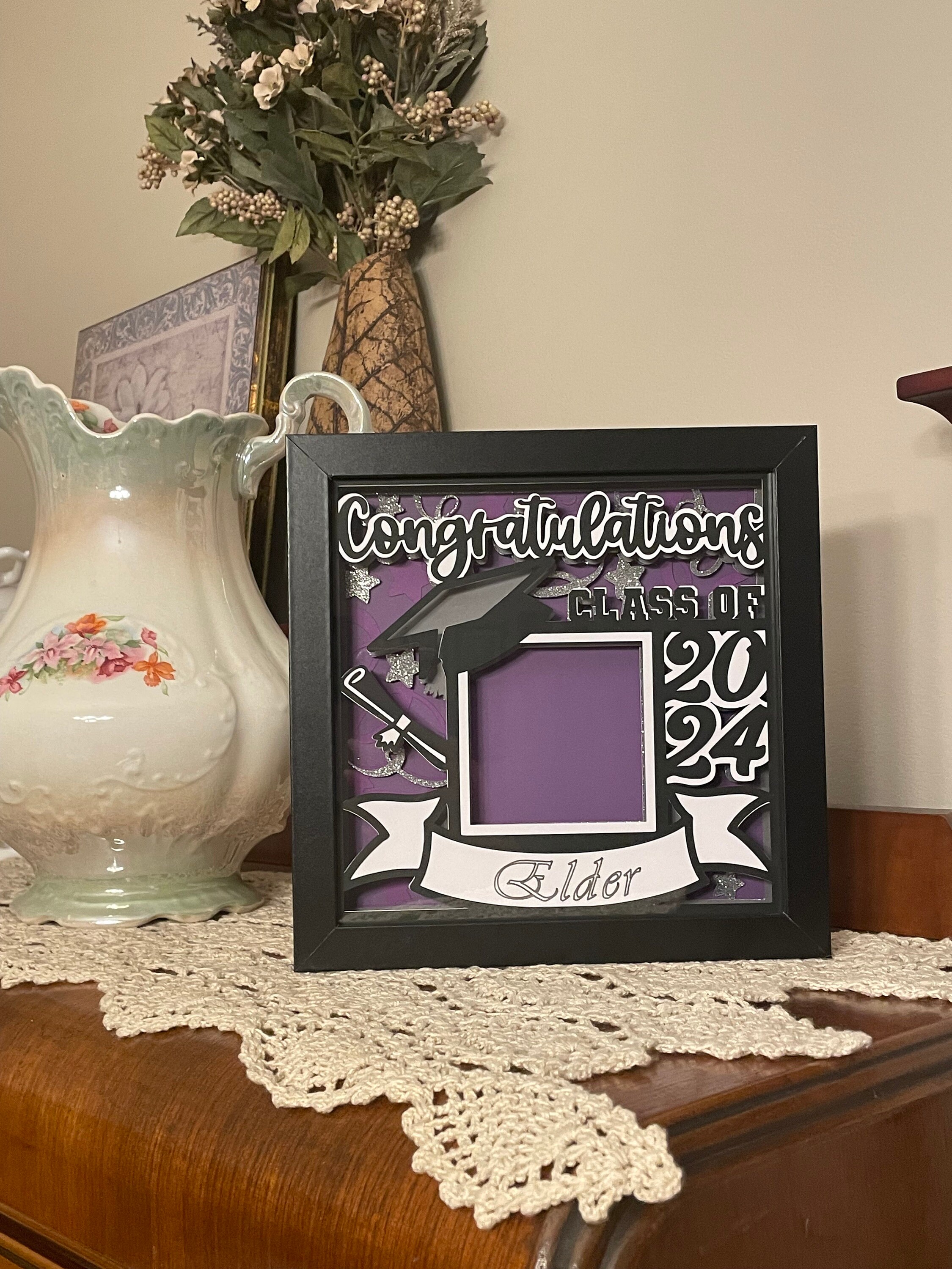 Personalized Graduation Frame3d Layered Shadow Boxcelebrate Your ...