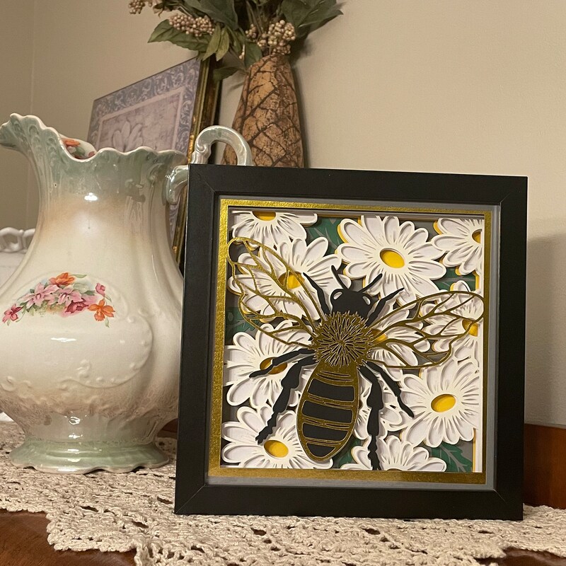 Bee Shadow Box - Etsy