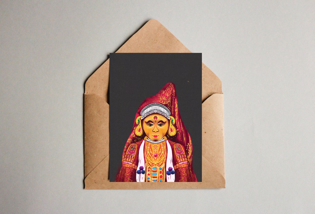 Postcard: the Gentle One | the Shining Form | Minukku | Art | Indian ...