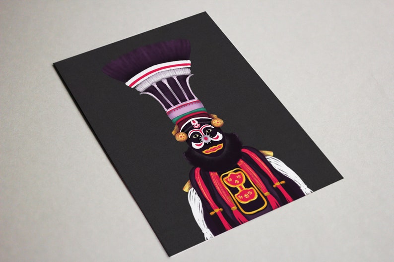 Postcard: the Forest Spirits Tamasik Form Art Indian - Etsy