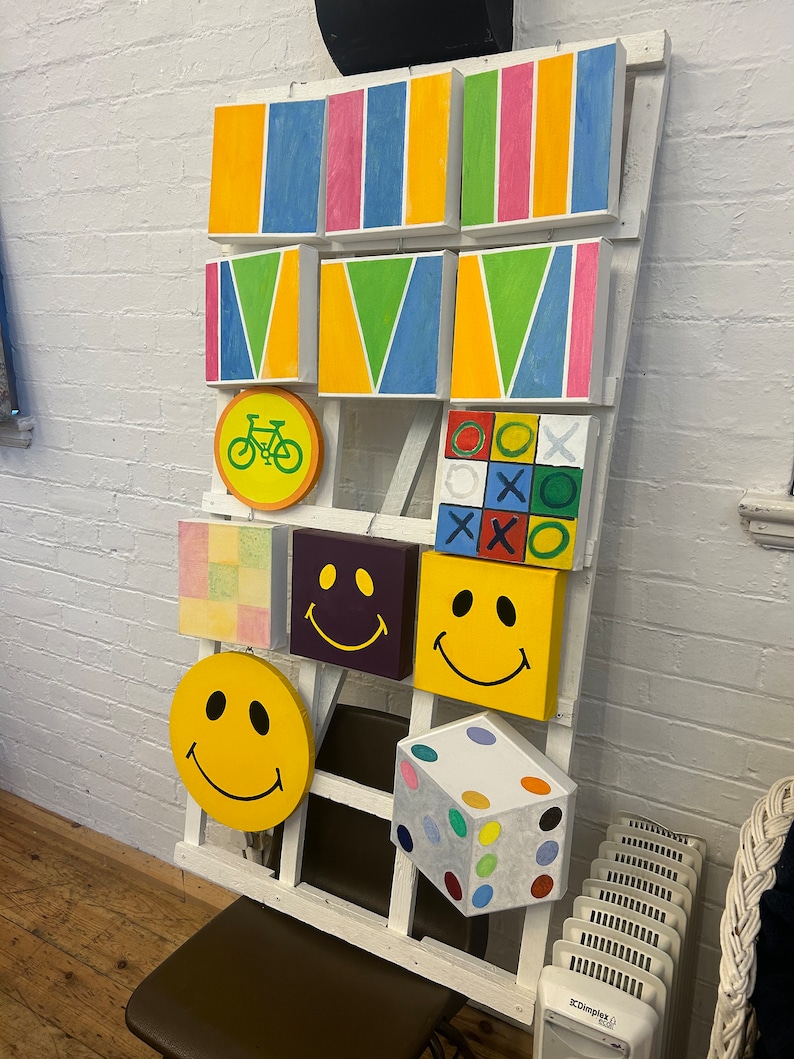 Dice Hexagon Paintings by Glyn Powell - Etsy